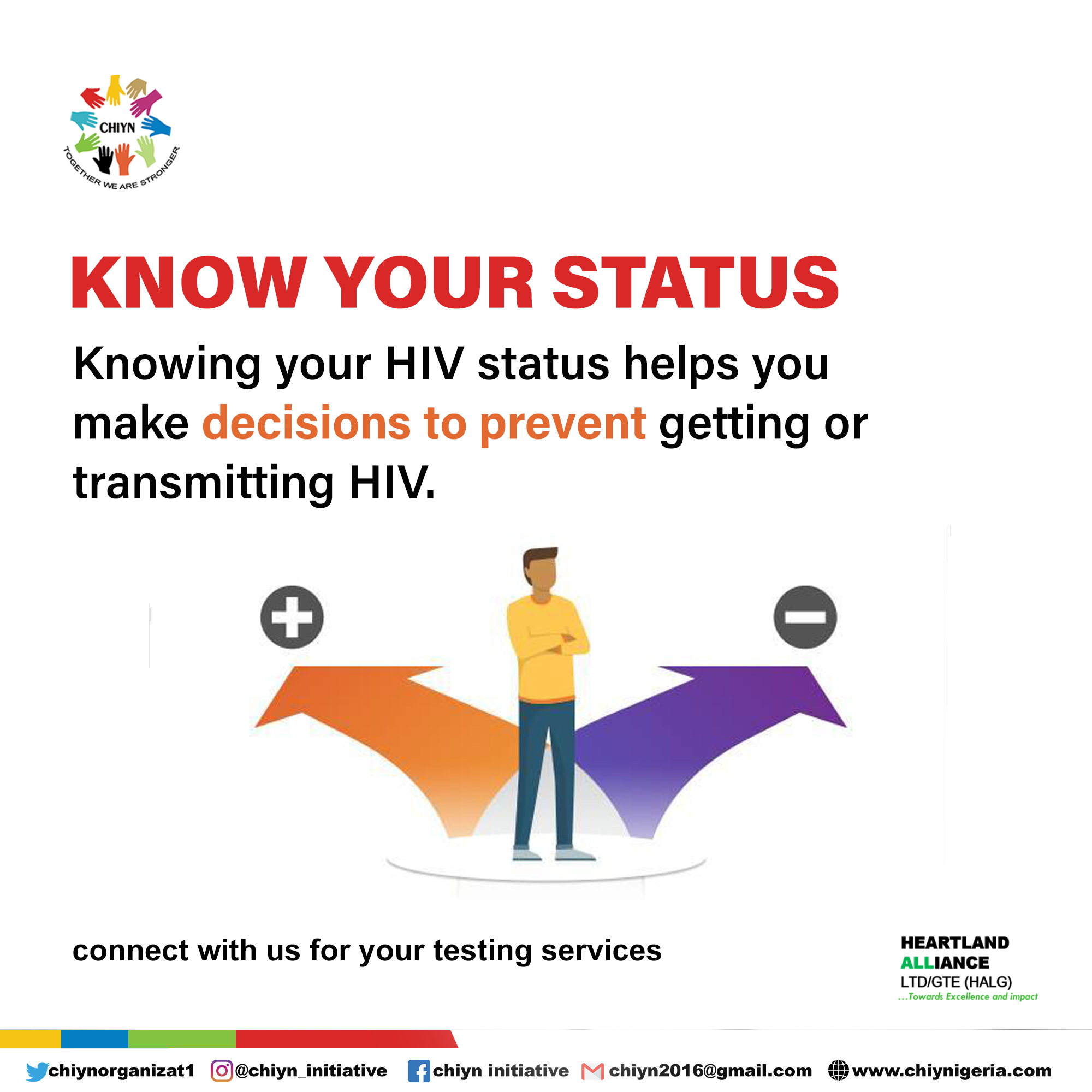 KNOW YOUR HIV STATUS – CHIYN INITIATIVE